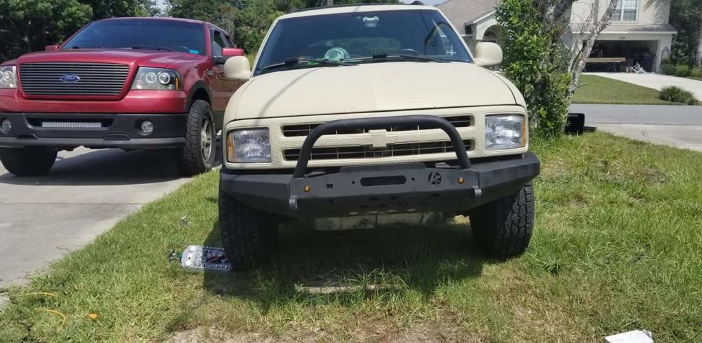 Elite Chevy S-10 / Blazer Modular Plain Front Winch Bumper 1994-2005 ...